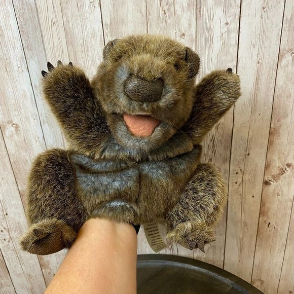 Folkmanis | Toys | Folkmanis Groundhog Plush Hand Puppet Pretend Play ...
